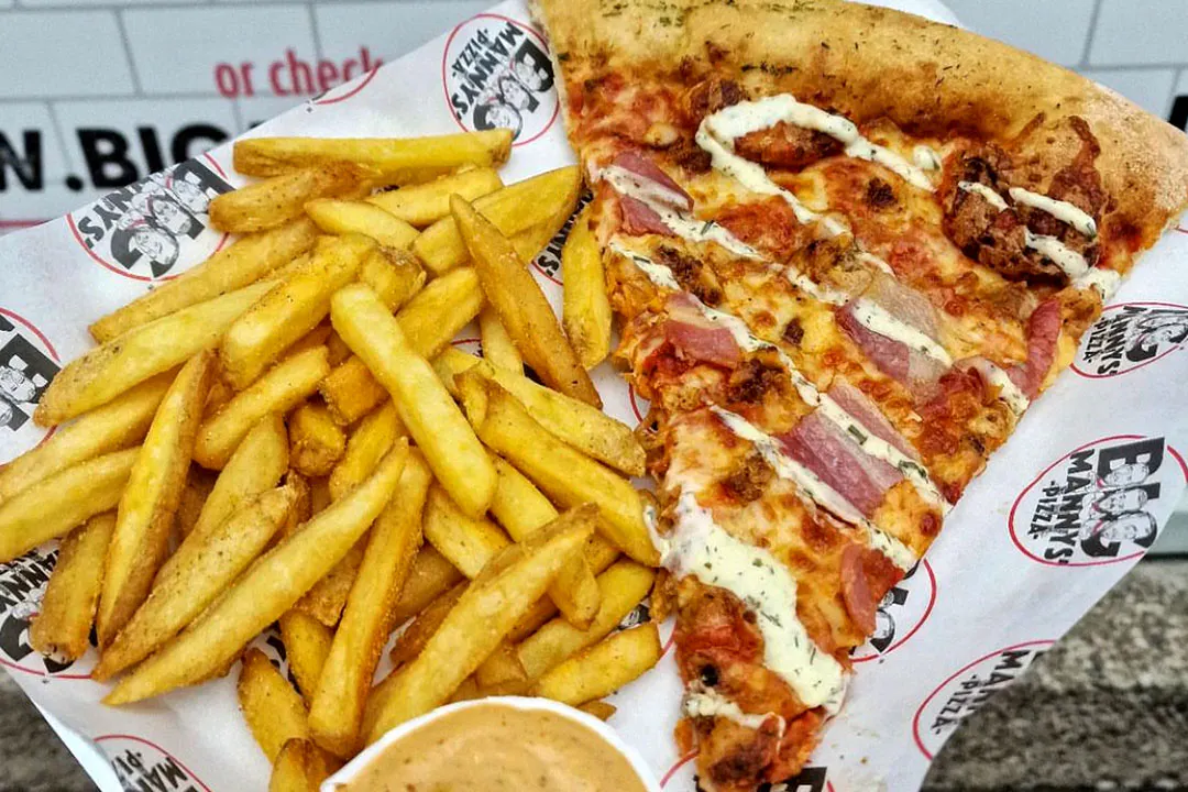 Big Mannys' pizza or burgers – itison